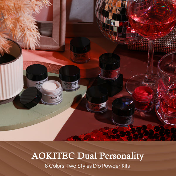 DUAL PERSONALITY -DIP POWDER KIT WITH MANICURE TOOLS (2 IN 1 ACRYLIC D ...